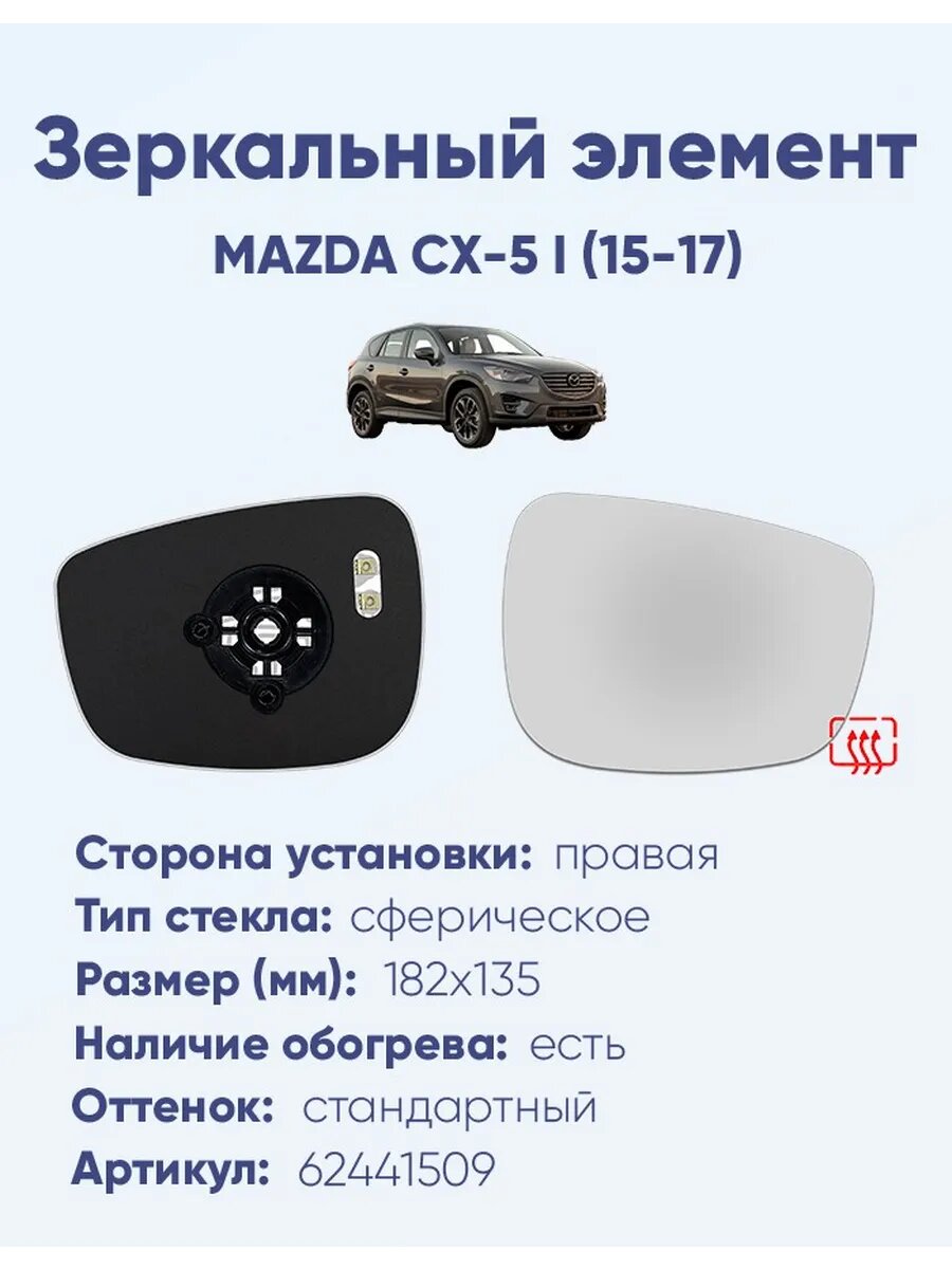 Зеркало MAZDA CX-5 I (15-17) 62441509