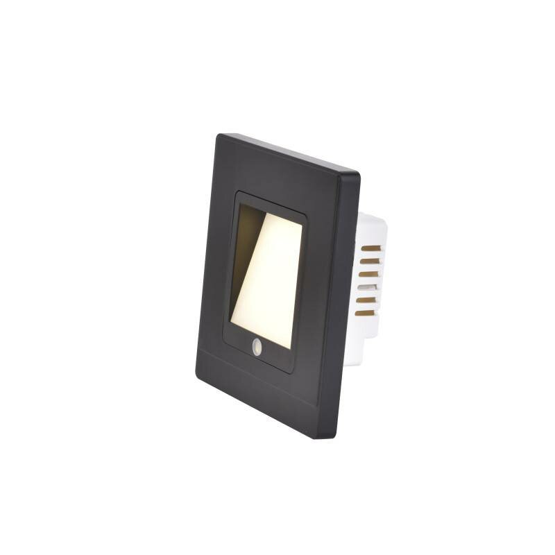 4046-1W, настенный светильник, D30xW86xH86, LEDx1W, 20LM, 3000K, IP20, included, sensor