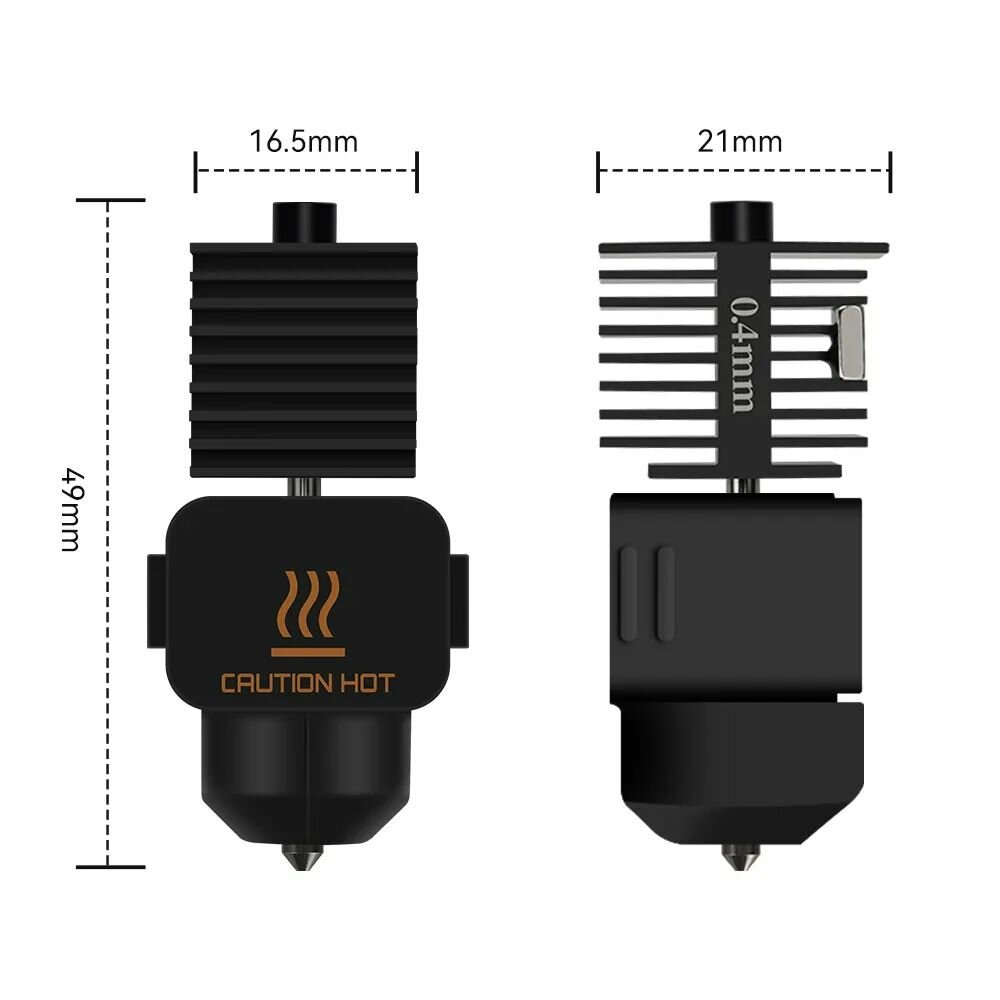 Комплект для сборки Hotend для Bambu Lab A1 mini, сменное сопло 0,2 0,4 0,6 0,8 мм для 3D-принтера Bamboo Lab A1/A1 mini
