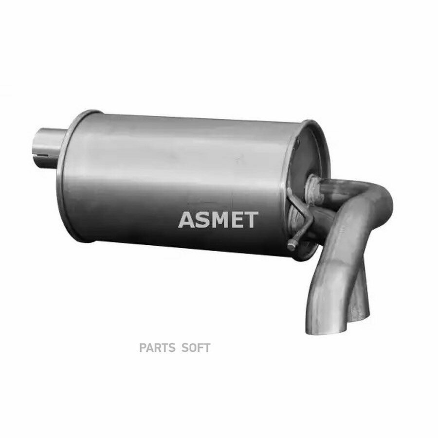 Глушитель выхлопных газов зад ford galaxy seat alhambra vw sharan 1.9t от официального дистрибьютора, ASMET, артикул 03097