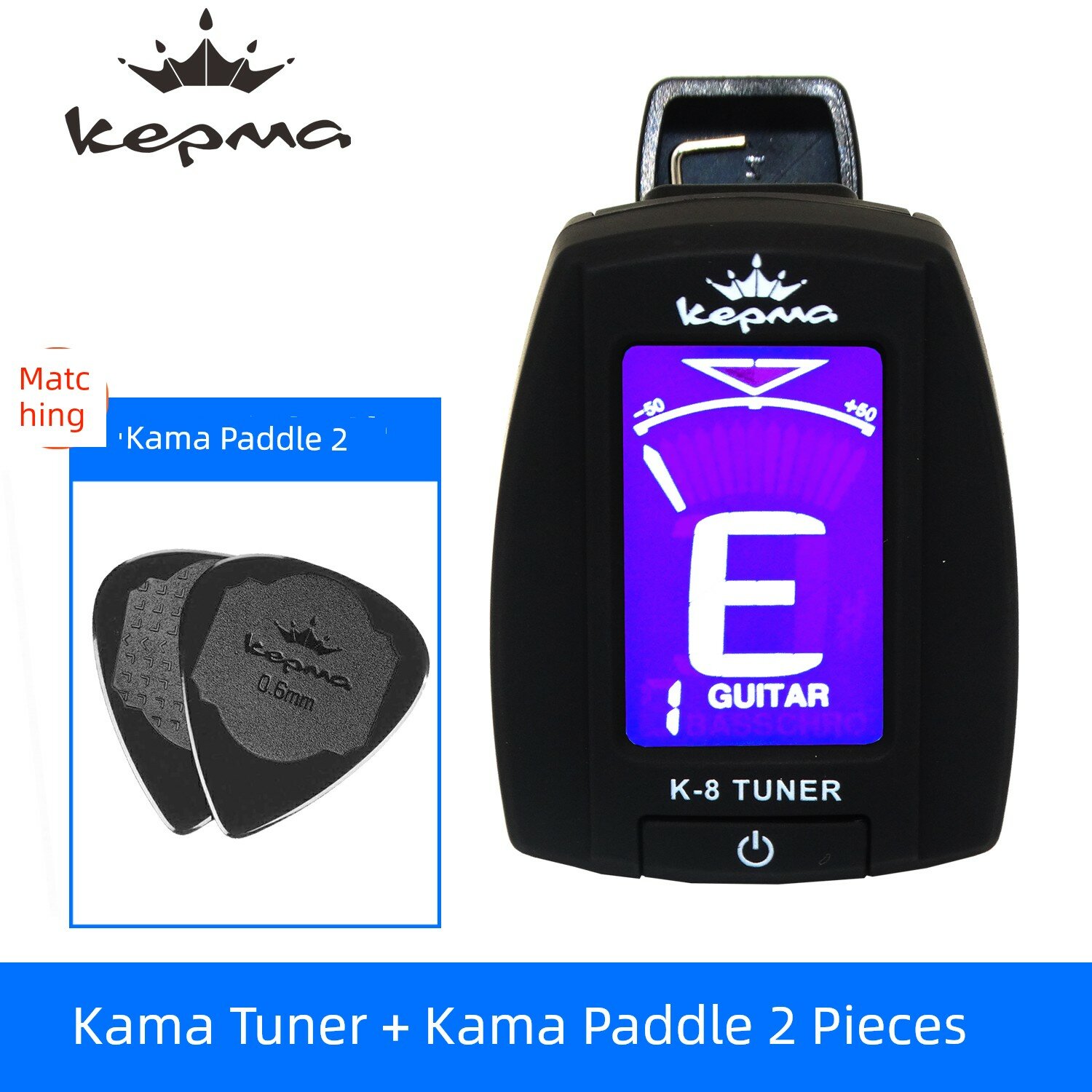 Тюнер Kamakano KEPMA для электрогитары и акустической гитары, клип-тюнер, тюнер для музыкальных инструментов Тюнер Kama