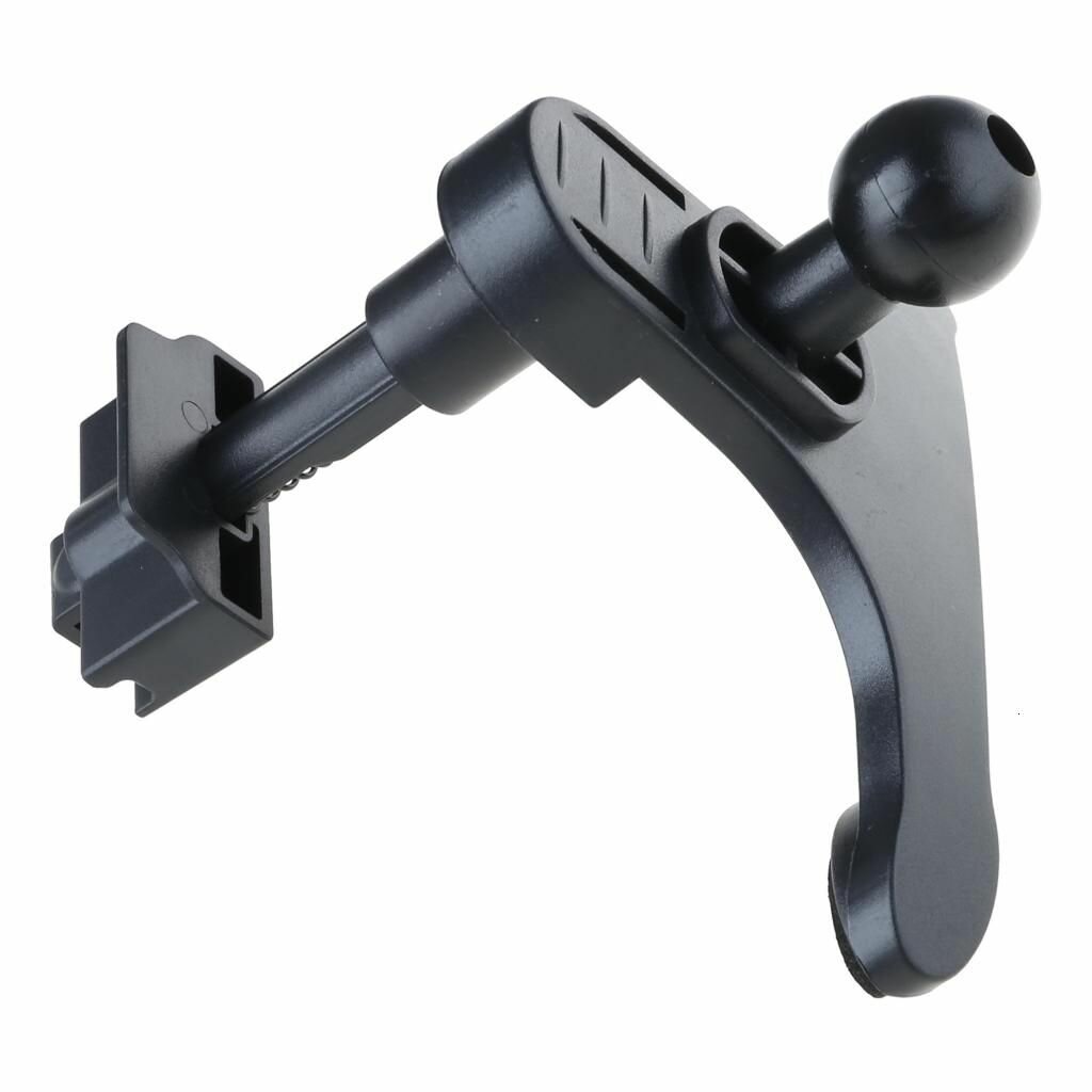 Держатель для телефона на воздуховод в автомобиль с крючком и зажимом, 15 мм шаровая головка для надежного захвата и простой установки, Черный