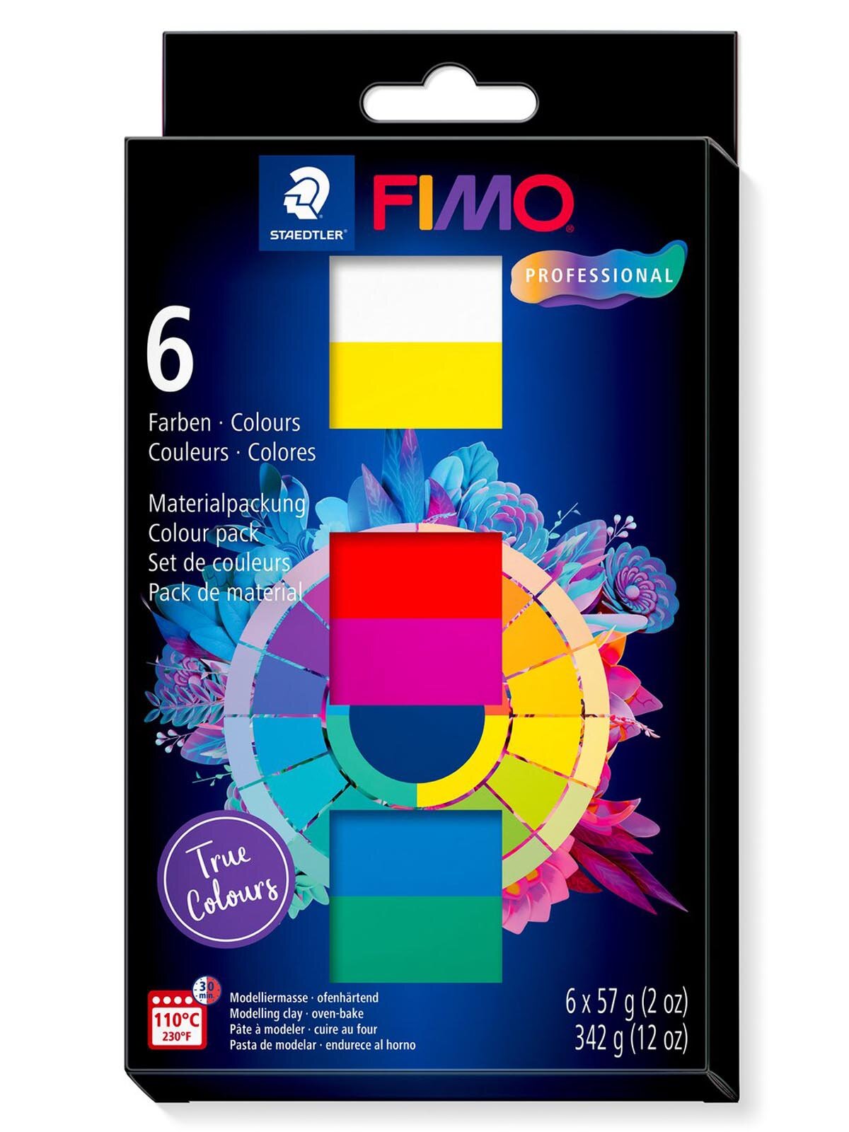Комплект запекаемой полимерной глины Fimo professional 8043 C6-1 Базовый (Basic) (6х57 г.), цена за 1 шт.