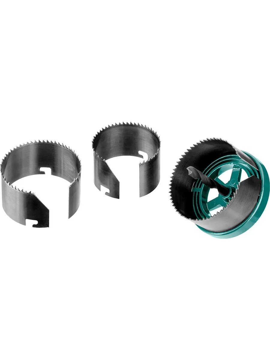 3 шт, (60-67-74 x 32 мм), наборная кольцевая пила по дереву