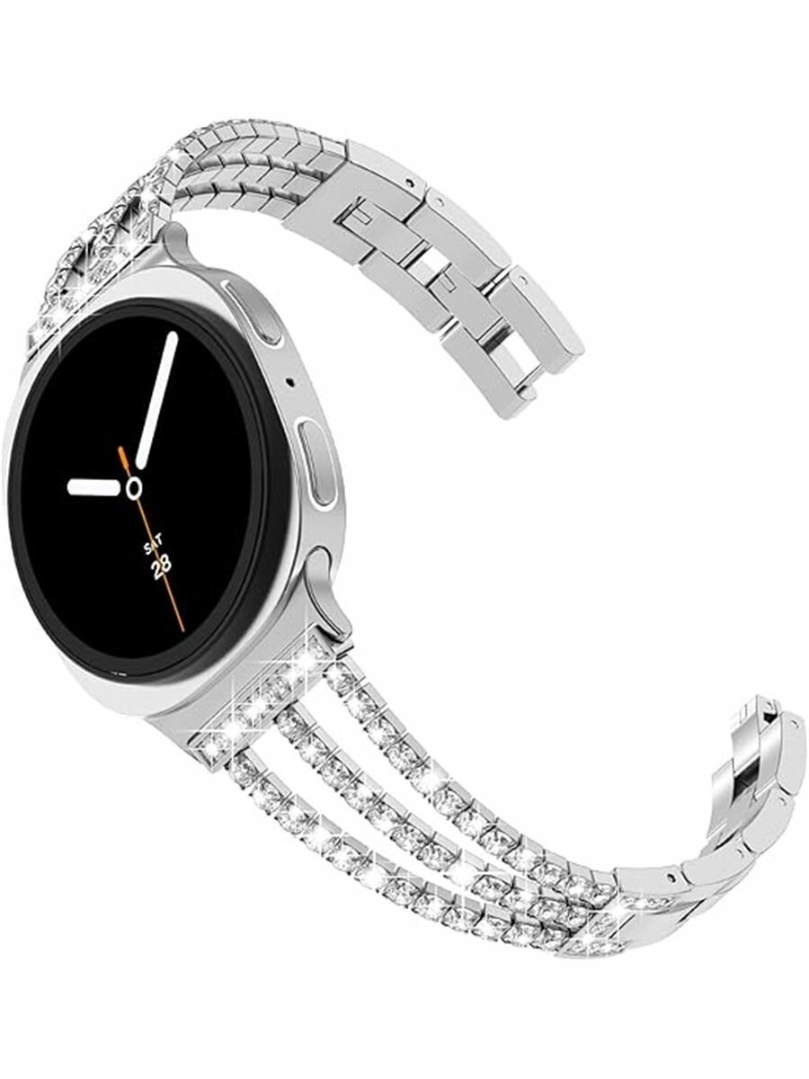 Ювелирный ремешок для Samsung Galaxy Watch 8 40 мм 44 мм/8 Классический 46 мм браслет со стразами для Galaxy Watch 8