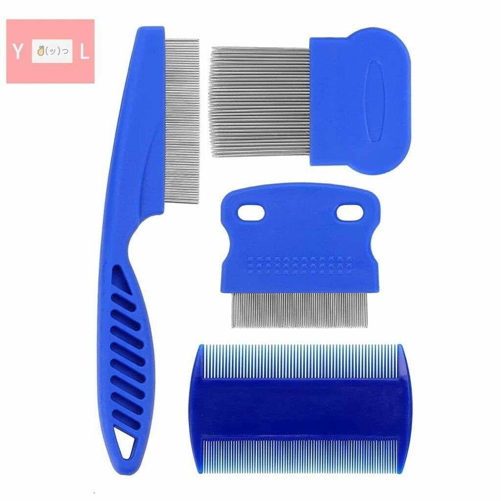 Набор из 4 предметов, расческа от домашних блох