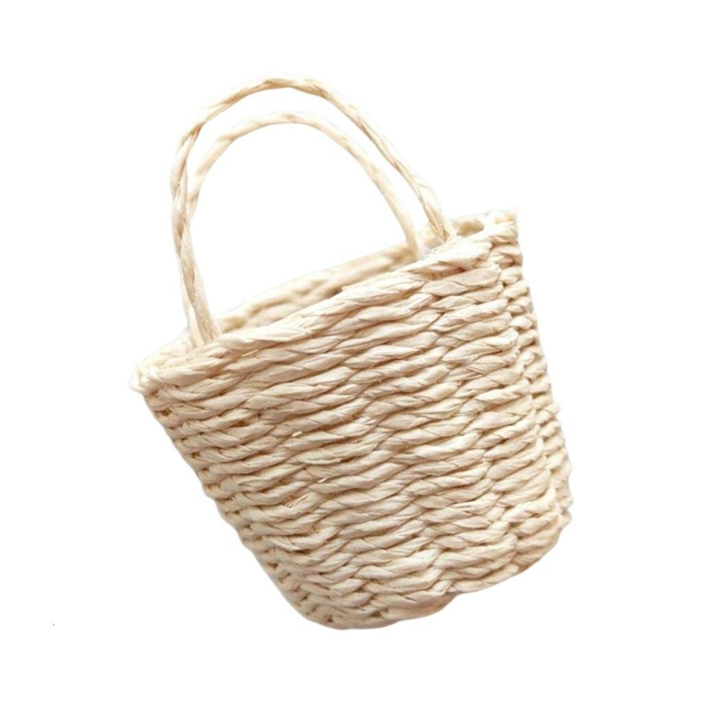 Мини-корзина из ткани ob11-круглая корзина из ротанга