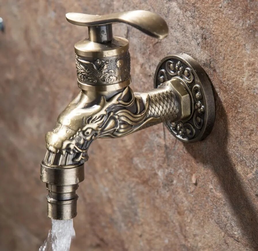 Кран декоративный садовый/для бани, хамама