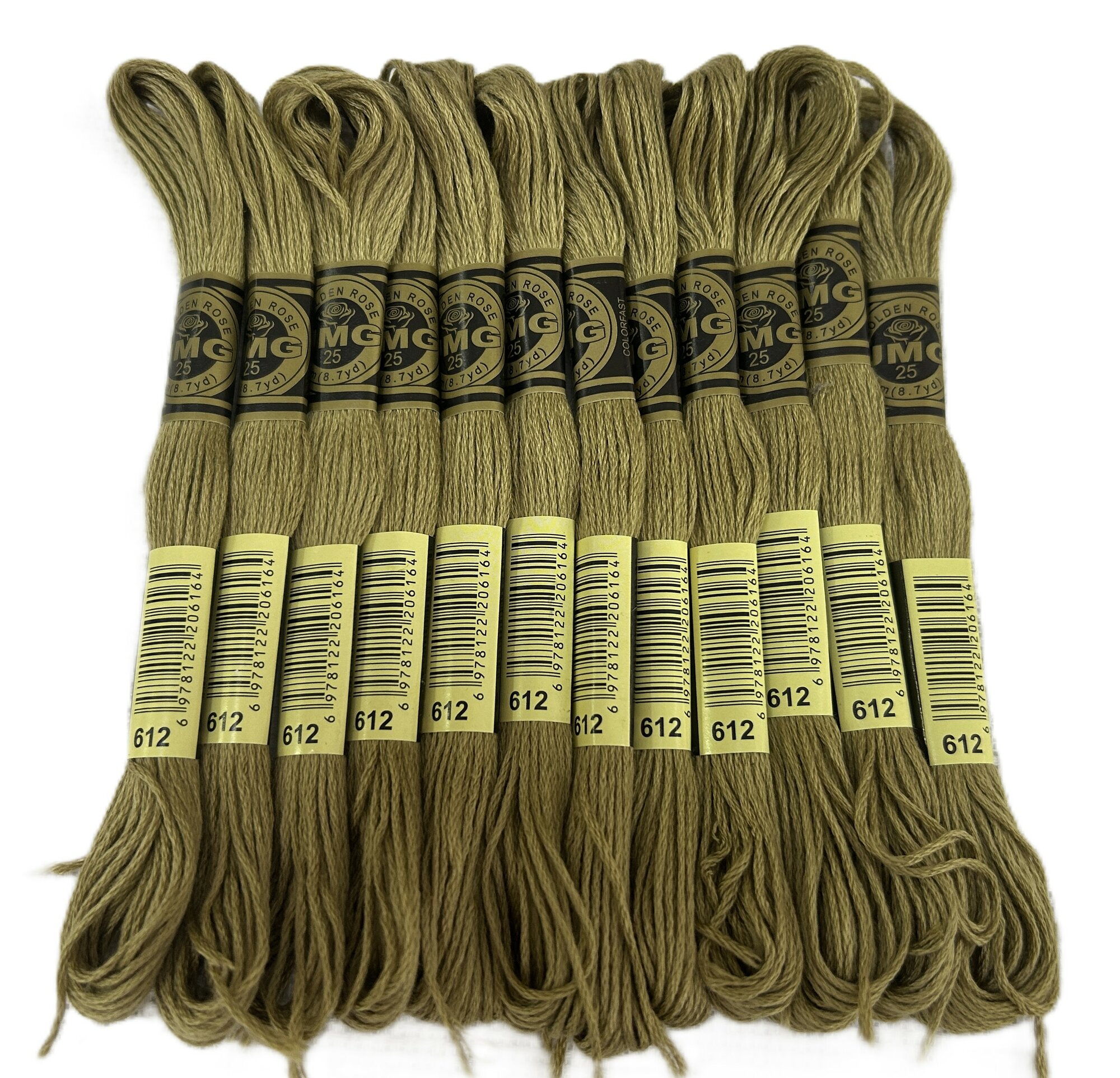 Нитки для вышивания JMC мулине (150-3866) 100% полиэфир 12 штук x 8 м