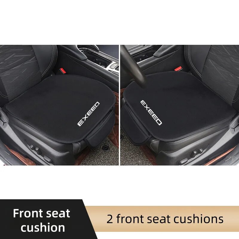 Подходит для Chery Exeed TX TXL VX LX 2019 2020 2021 2022 2023, чехол на автомобильное сиденье, передняя и задняя фланелевая подушка сиденья, дышащие аксессуары, Front -2pcs