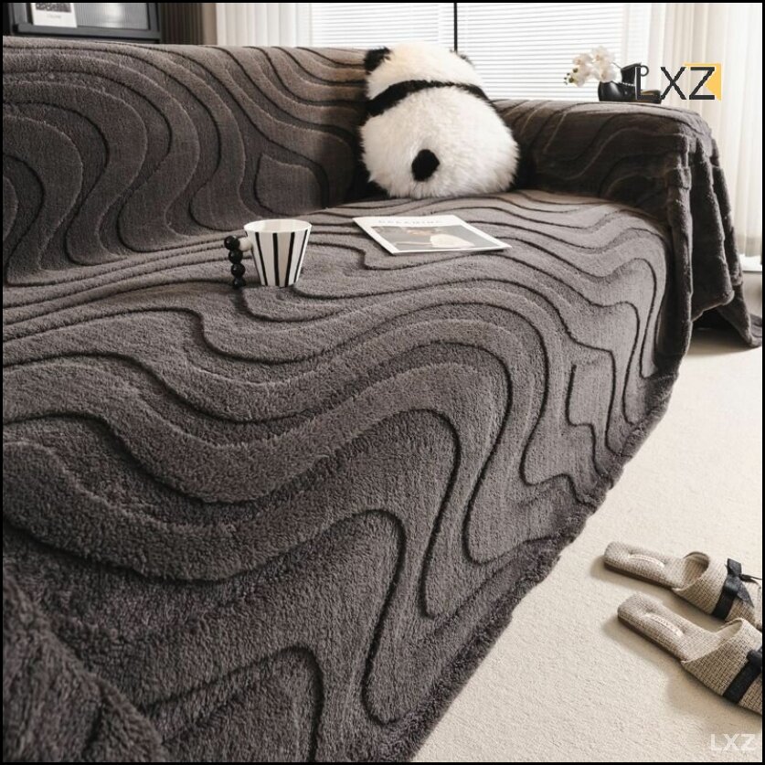 Плед "Семейный", полиэстер, 3D-рисунок, вязаный, цвет светло-серый