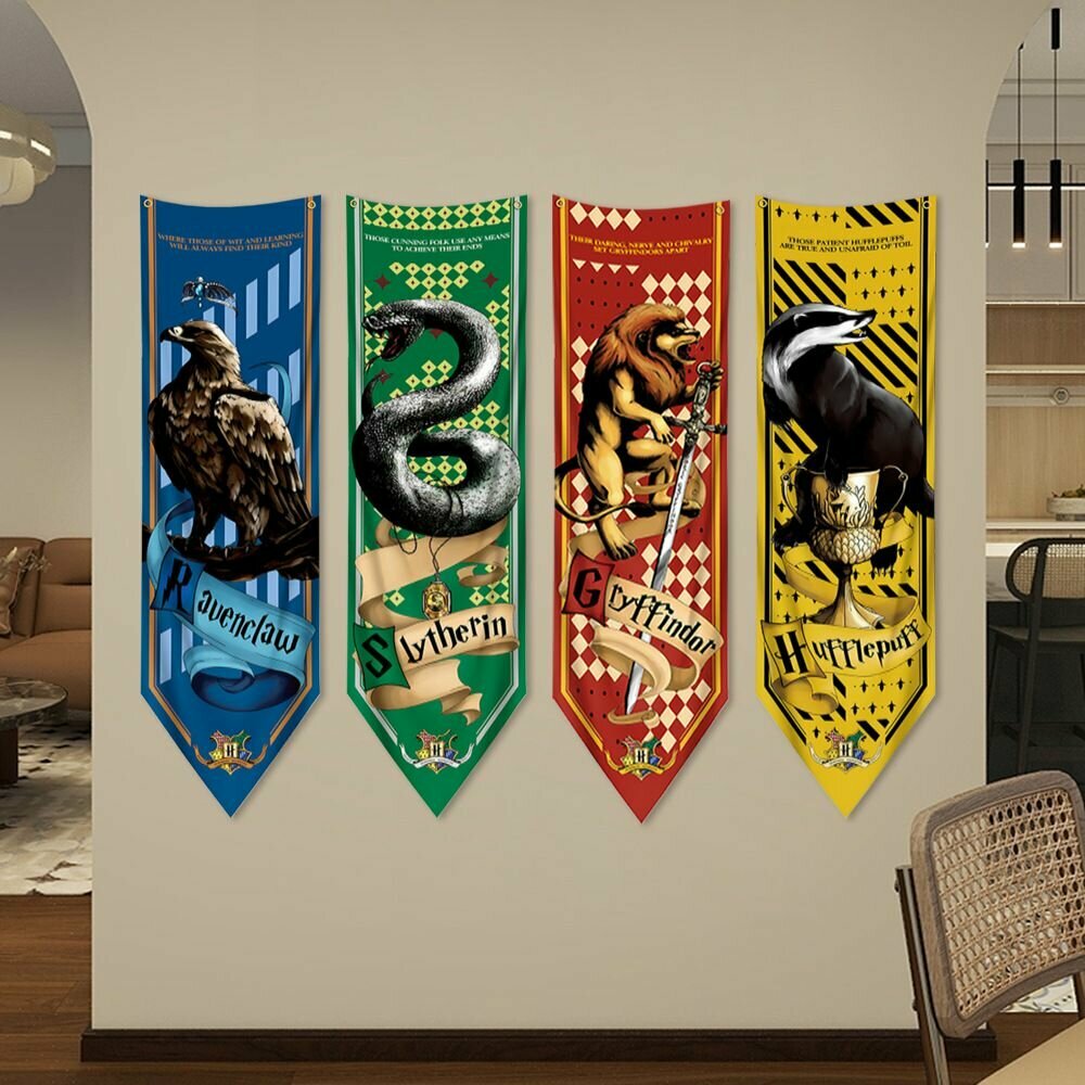 Флаг Гарри Поттера Флаг для украшения колледжа 30*120cm