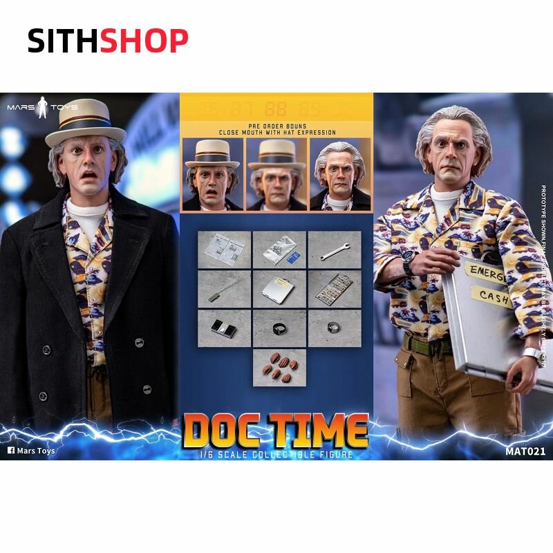 Фигурка Mars Toys MAT021 Doctor Time Dr. Brown Back to The Future 1/6 Action Figure