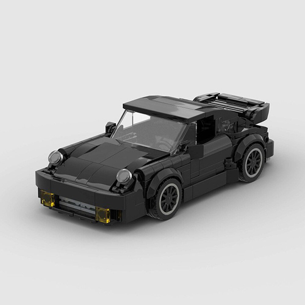 MOC-83496 набор пазлов, игрушечная модель, творческая сборка черного автомобиля Porsche 911Turbo, подарок для детей