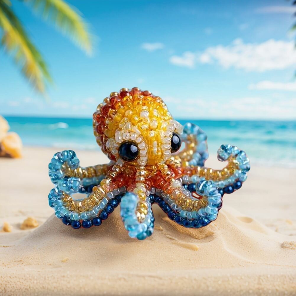 Набор Ocean Beadwork сделай сам творческий набор для вышивки бисером животных подарок для начинающих