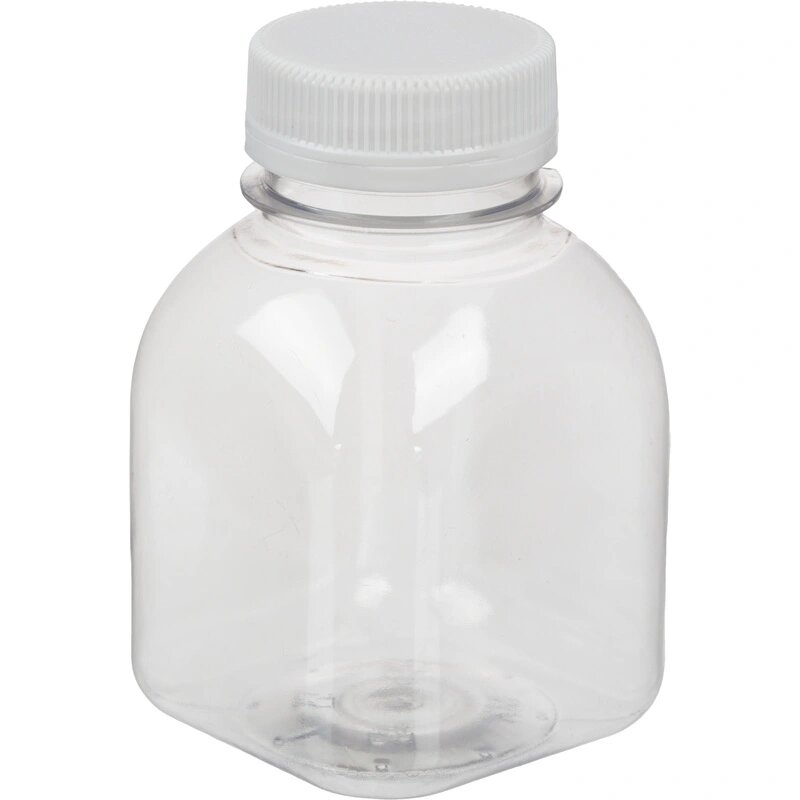 Бутылка проз. с крышкой 0,25л ПЭТ d-38мм BRC широкое горло, квадр,300шт/уп