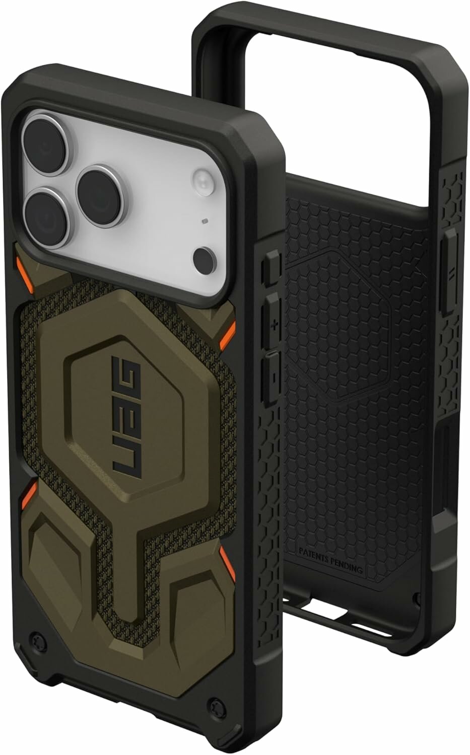 Чехол с поддержкой Магсейф Uag Monarch Pro для iPhone 17 Pro 6.3", цвет зеленый (Kevlar Element Green)