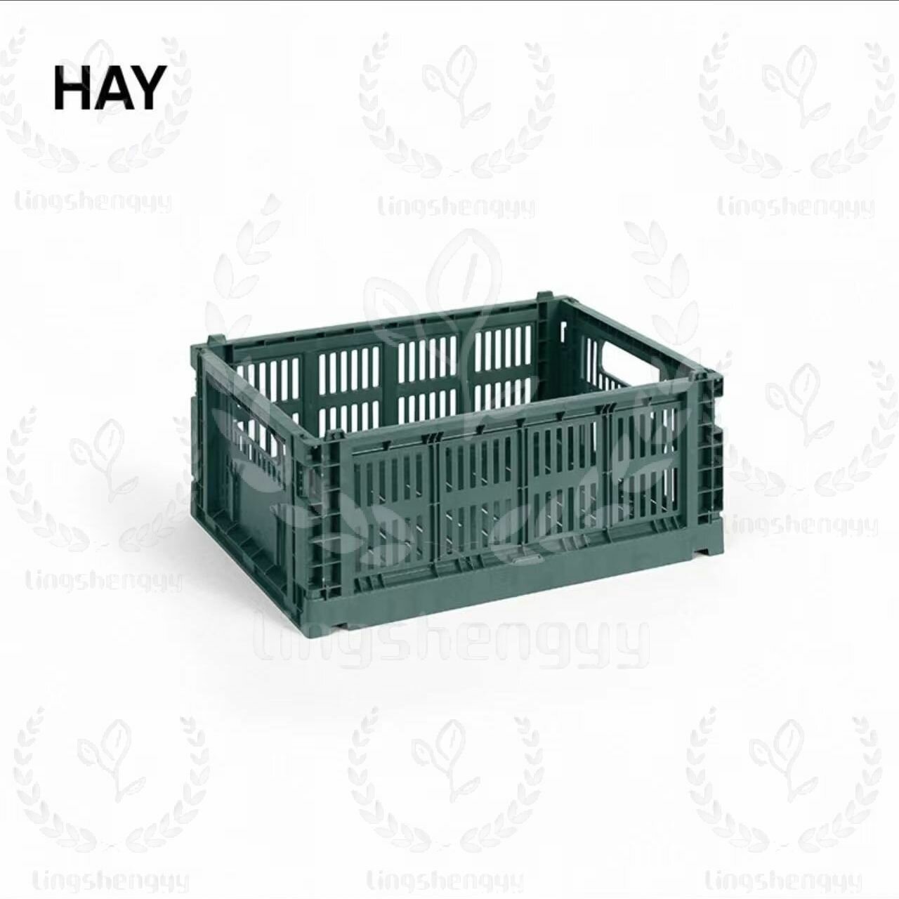 Складной ящик HAY New Colour Crate, универсальный пластиковый контейнер для хранения, настольный органайзер