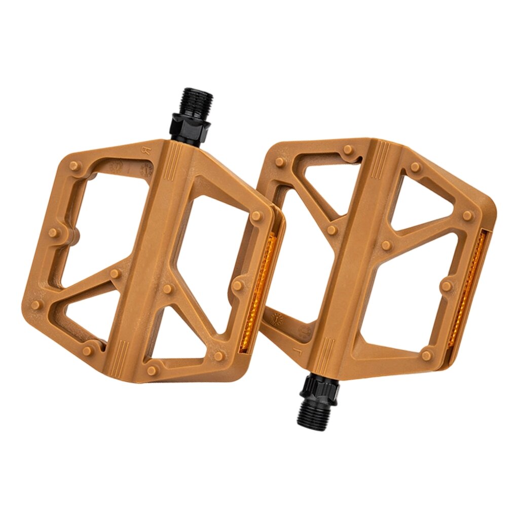 Лёгкие нейлоновые педали для горных велосипедов, широкие и плоские, с подшипниками, нескользящие, удобные в использовании