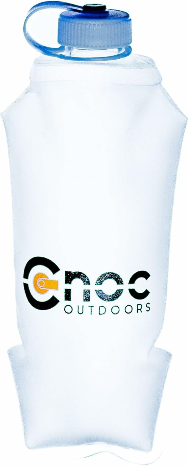 Фляга Cnoc Outdoors Hydriam 500 мл складная мягкая бутылка для воды, 28 мм Narrow Mouth, легкая туристическая фляга TPU, цвет Blue