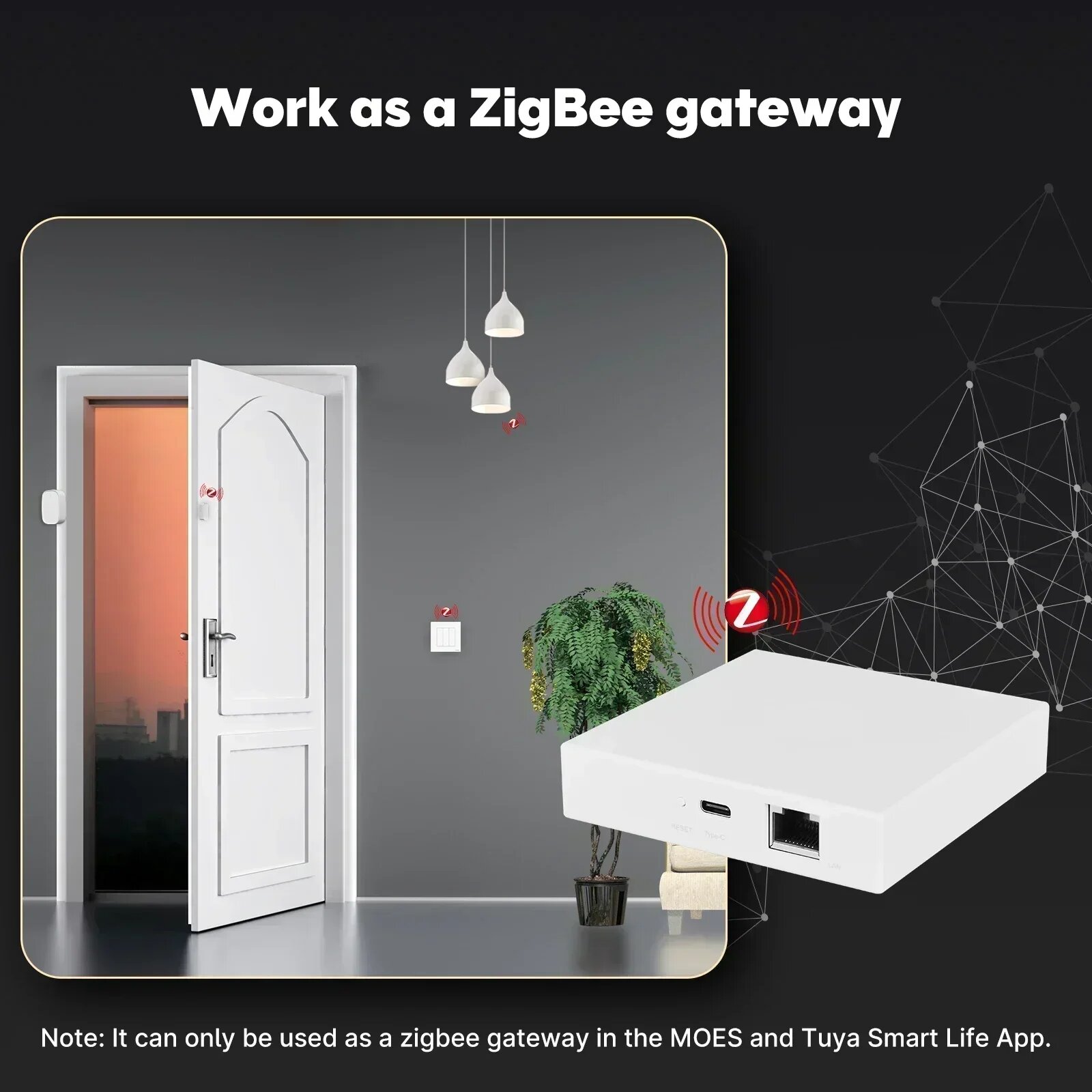 MOES Tuya Zigbee Matter Thread Gateway Hub — фото 1