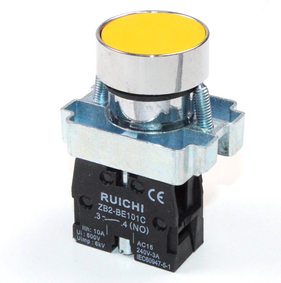 Кнопка 3SA8-BA51 жёлтая 1NO