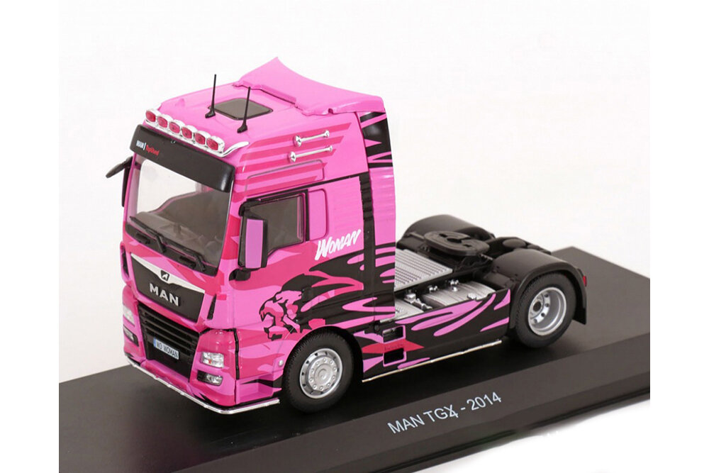 Модель коллекционная ALTAYA Man tgx woman 2014 pink