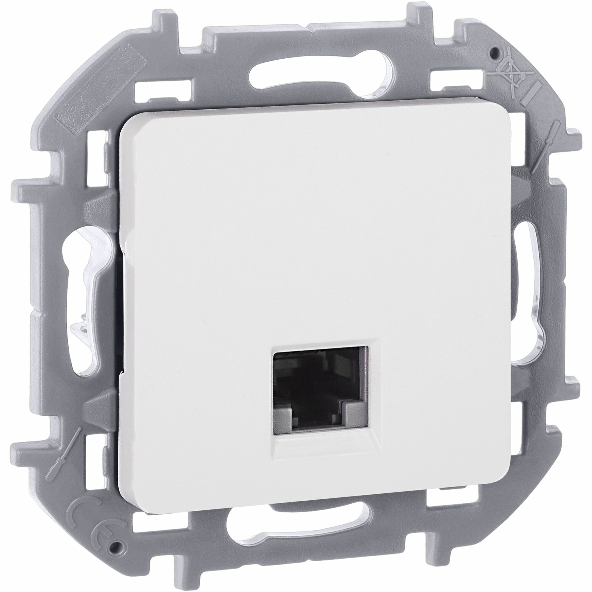 Розетка компьютерная IEK INSPIRIA, RJ45, категория 6, UTP, белая