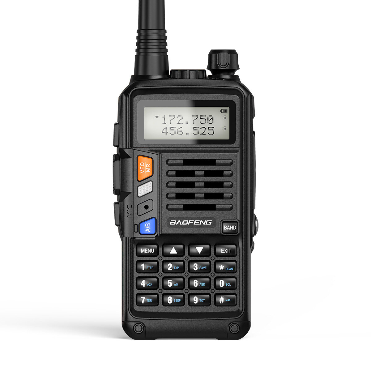 Радиостанция Baofeng UV-S9 PLUS 10W Green, 10 Вт, 2200 мАч, 136-174 МГц (VHF), 400-470 МГц (UHF)