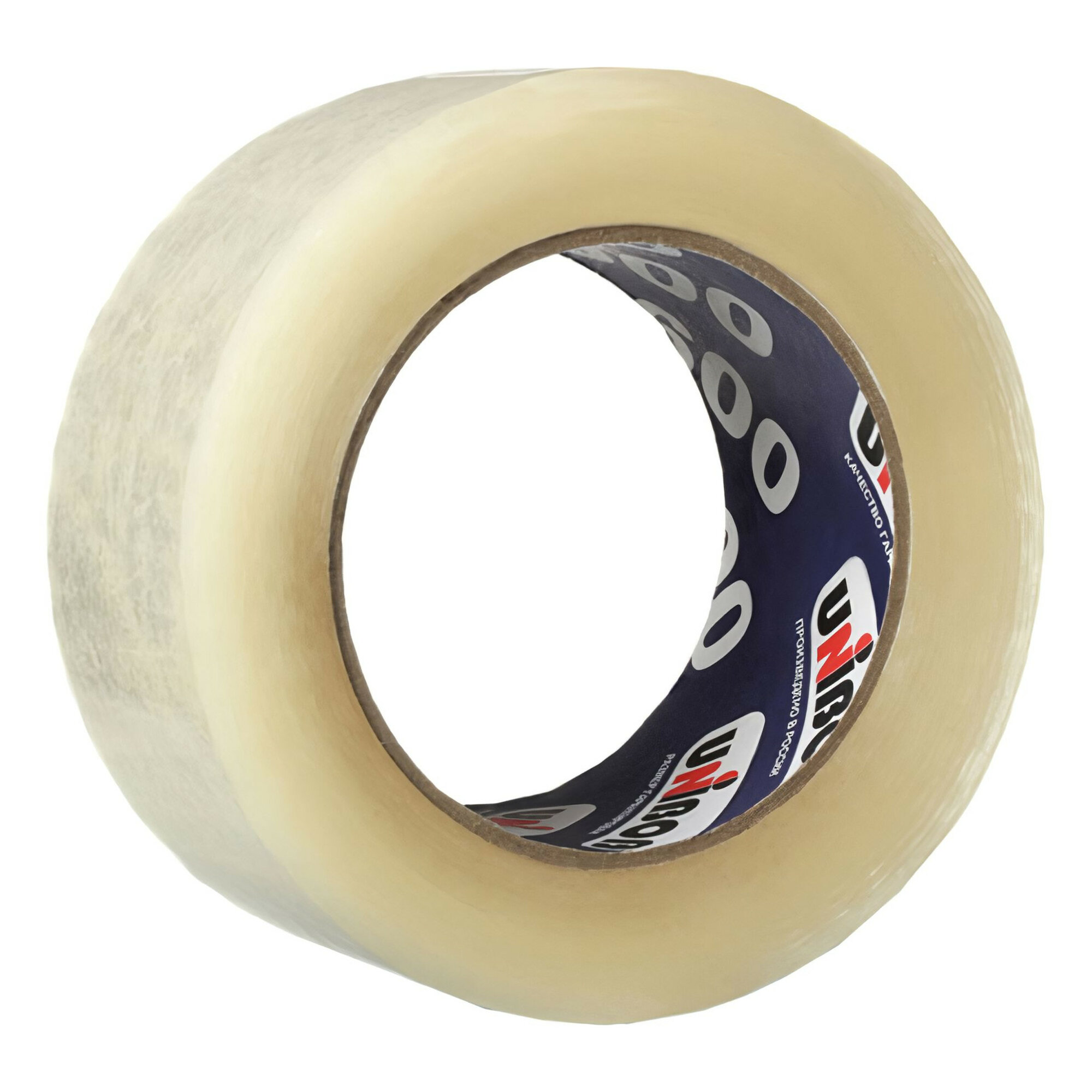 Лента клейкая UNIBOB 600, 48 мм х 132 м, упаковочная, прозрачная, арт. 31247