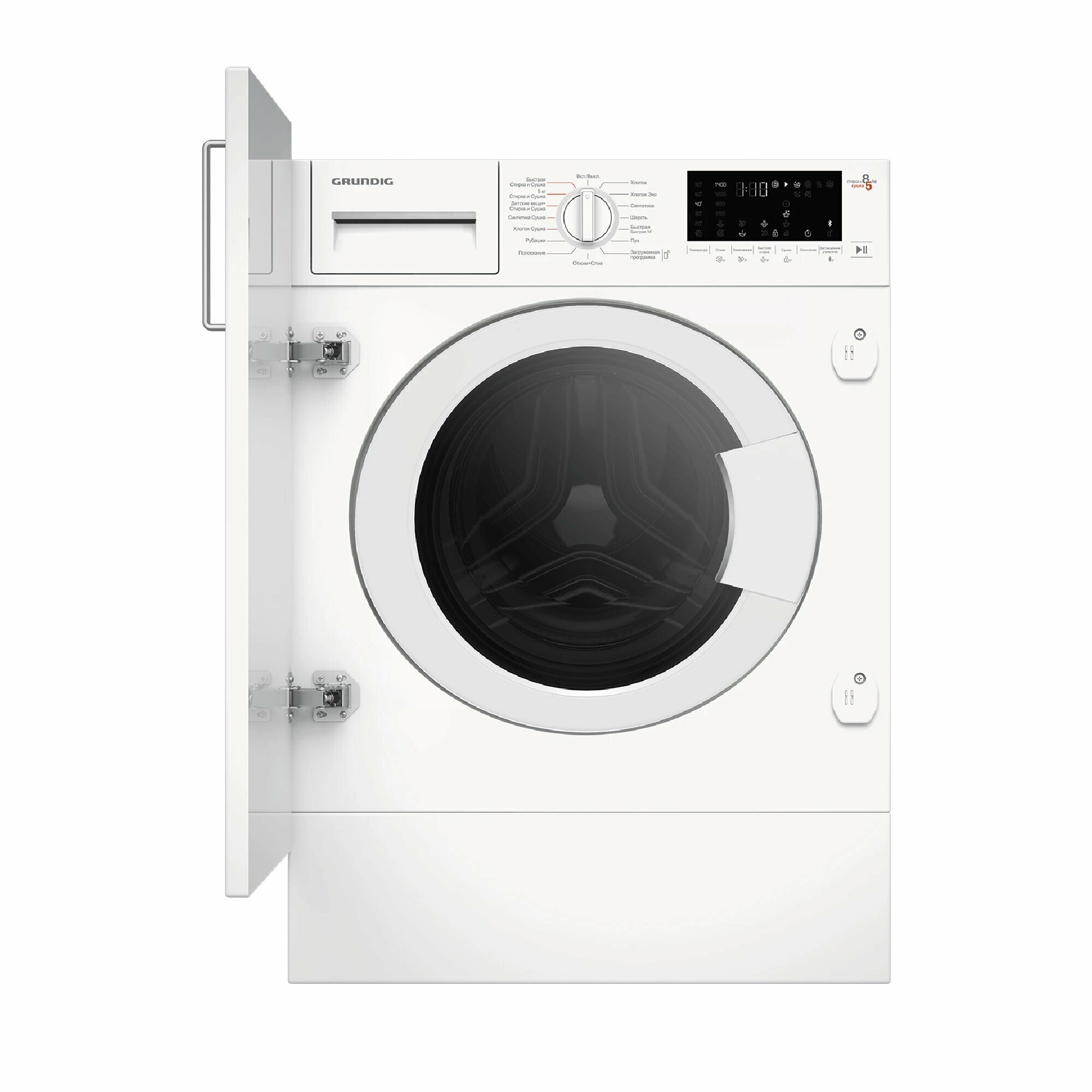 Встраиваемая стирально-сушильная машина Grundig GWDI8542, белый
