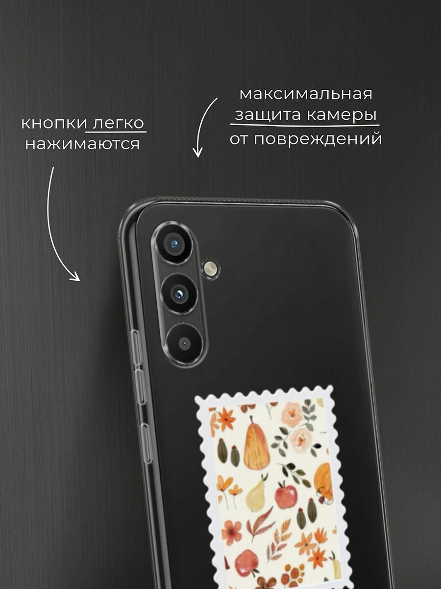 Чехол на Samsung Galaxy A34 / Самсунг A34 с принтом Уютный сезон — фото 1