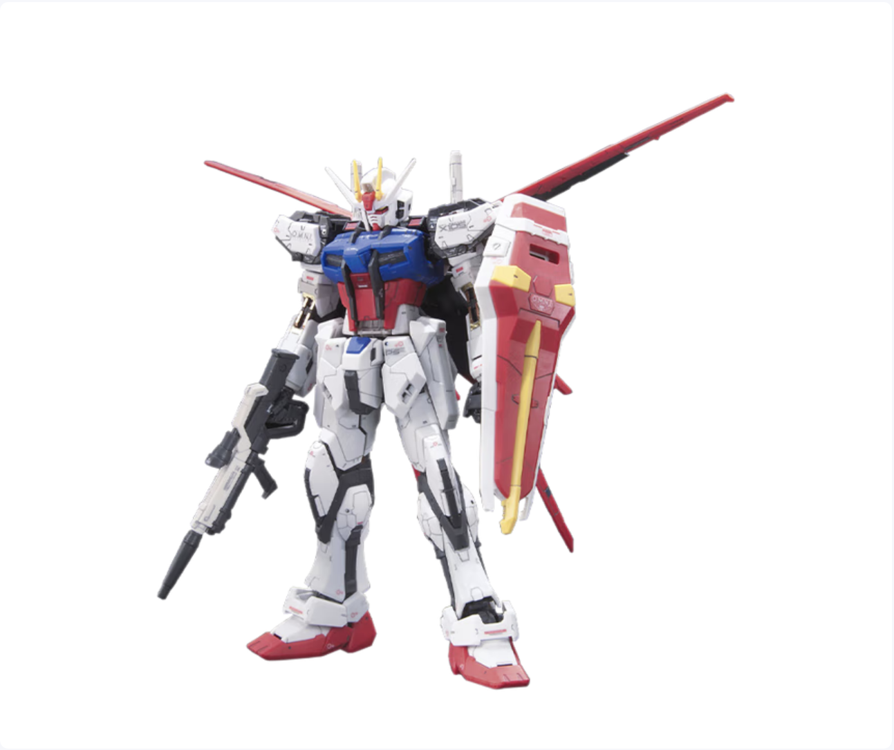 Bandai RG 1/144 Mobile Suit Gundam SEED MBF-02 Strike Gundam Собранная модель 13cm