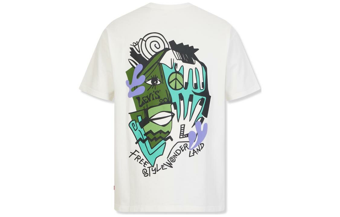 Футболка White Crew Neck Moderate Straight Fit