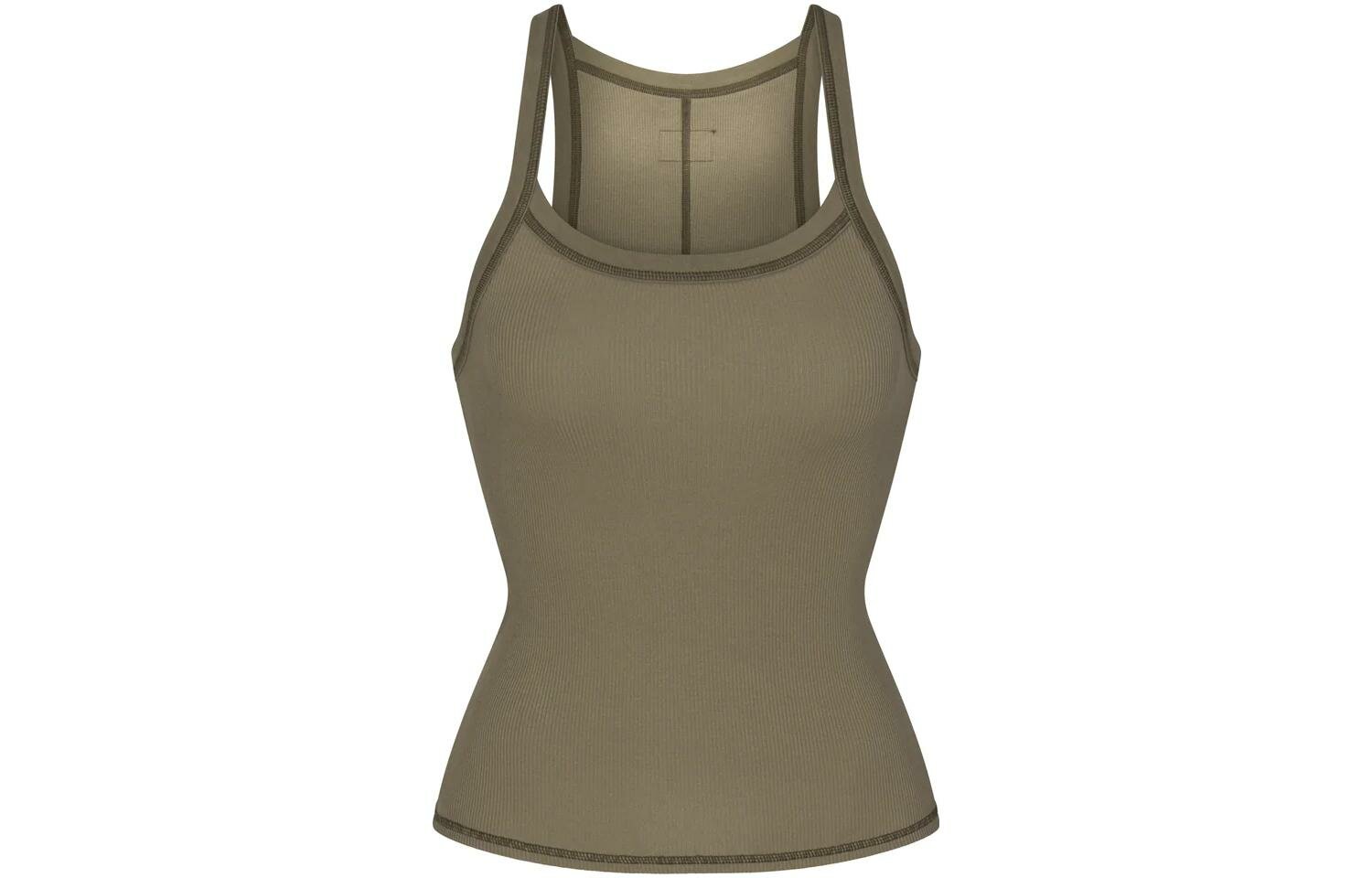Майка спортивная Skims Army Green