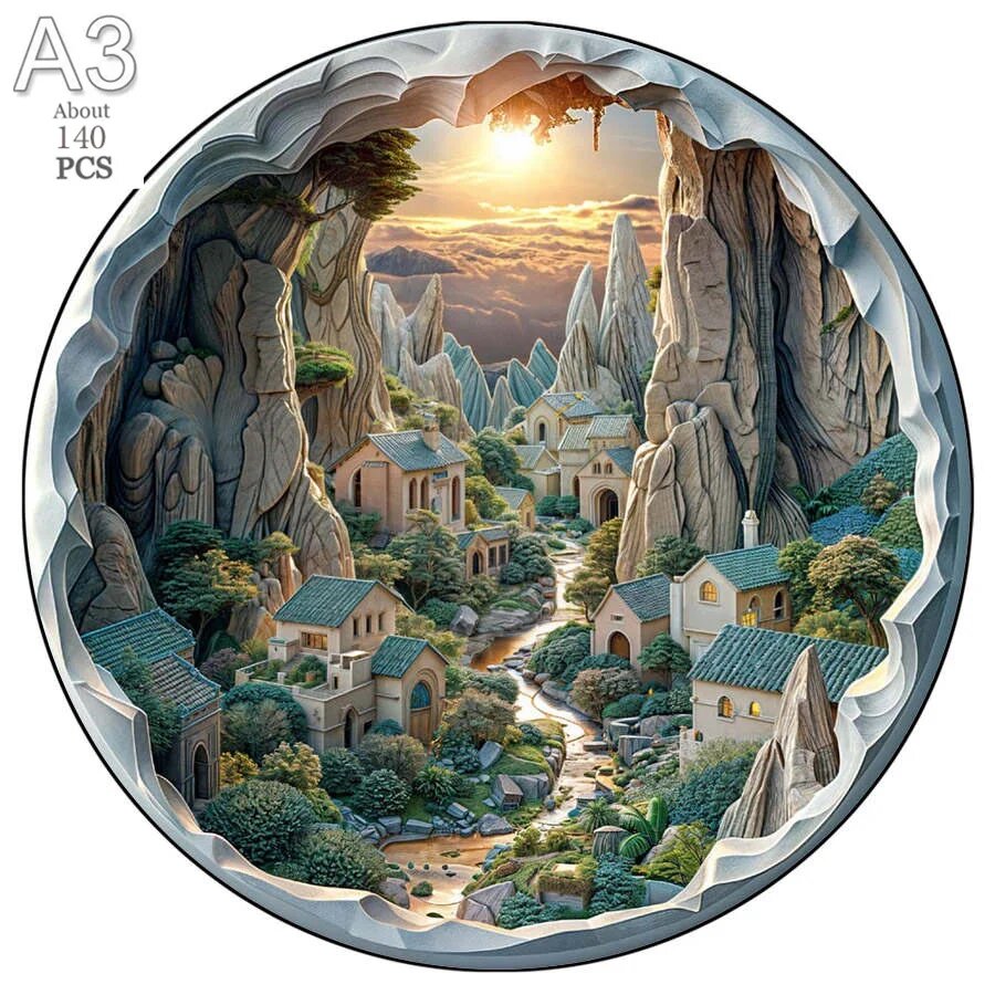 Деревянный пазл Fine - Cut Pieces 150 деталей TT-YPAN-6204-A3