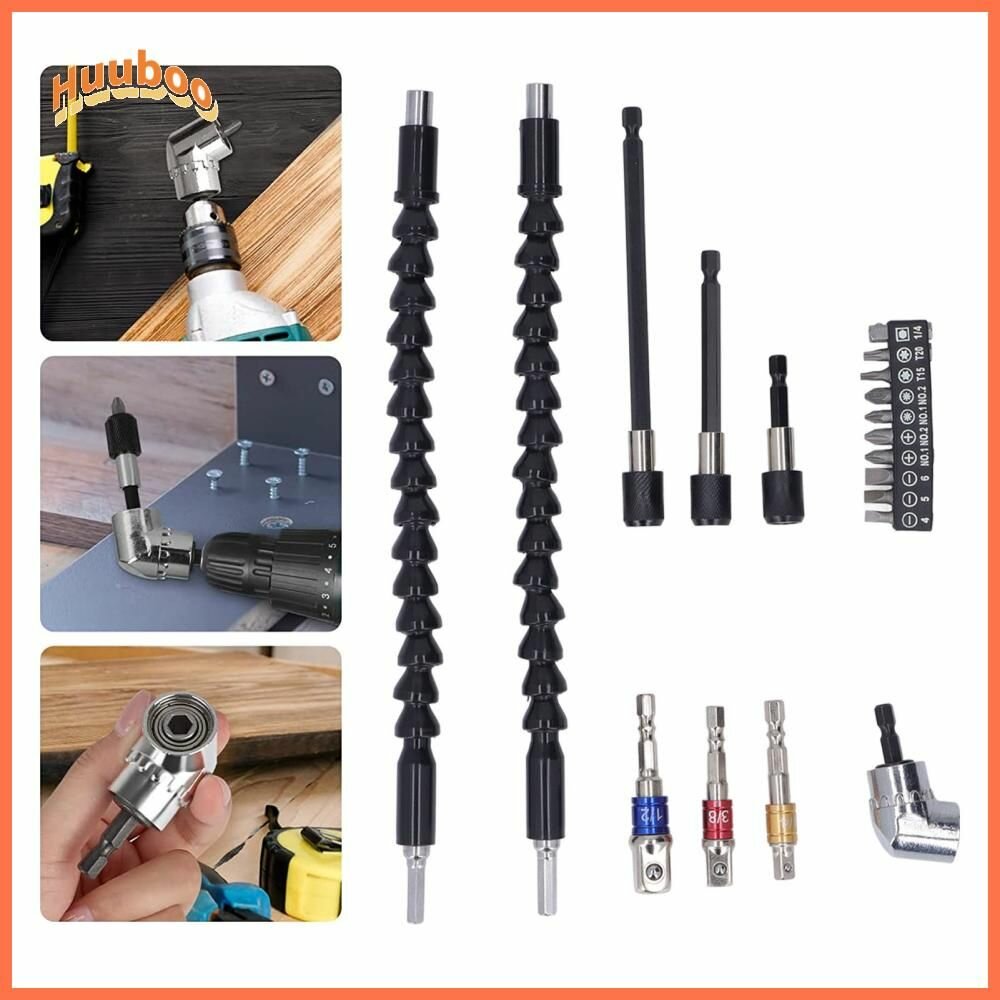 Набор бит и удлинителей, гибкий, универсальный адаптер для работы с инструментами