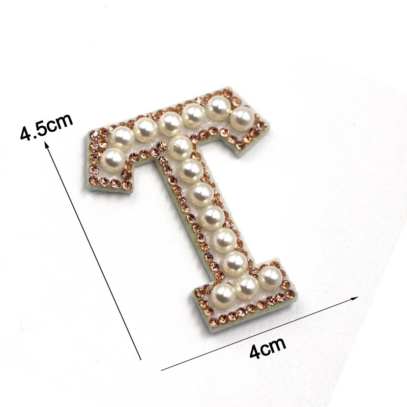Наклейка-аппликация буква T, 4х4.5 см, цвет T