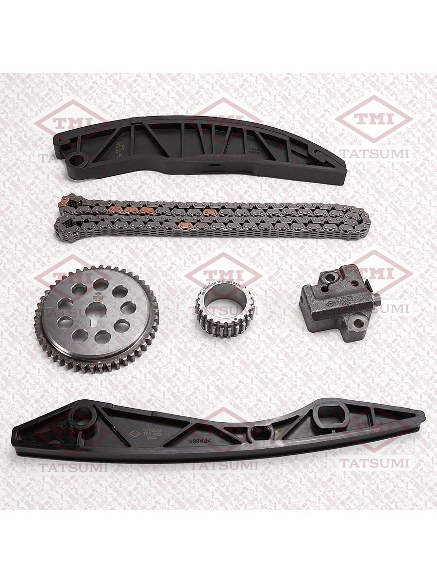 Комплект цепи ГРМ TATSUMI TFS1002 для а/м KIA Rio, HYUNDAI i20 / Киа Рио, Хендай И20