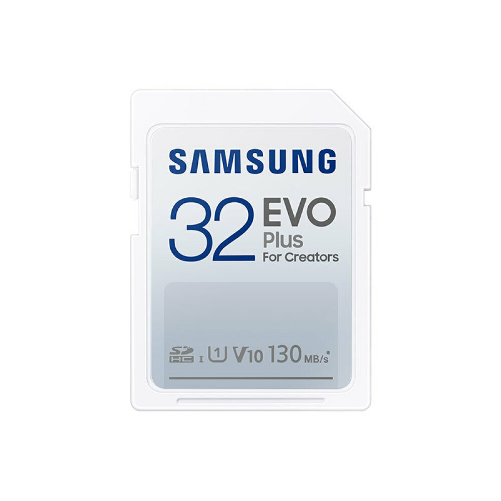 SAMSUNG 32GB EVO Plus SD Card U1 V10 Скорость передачи до 130MB/s для цифровой камеры камеры наблюдения ноутбука