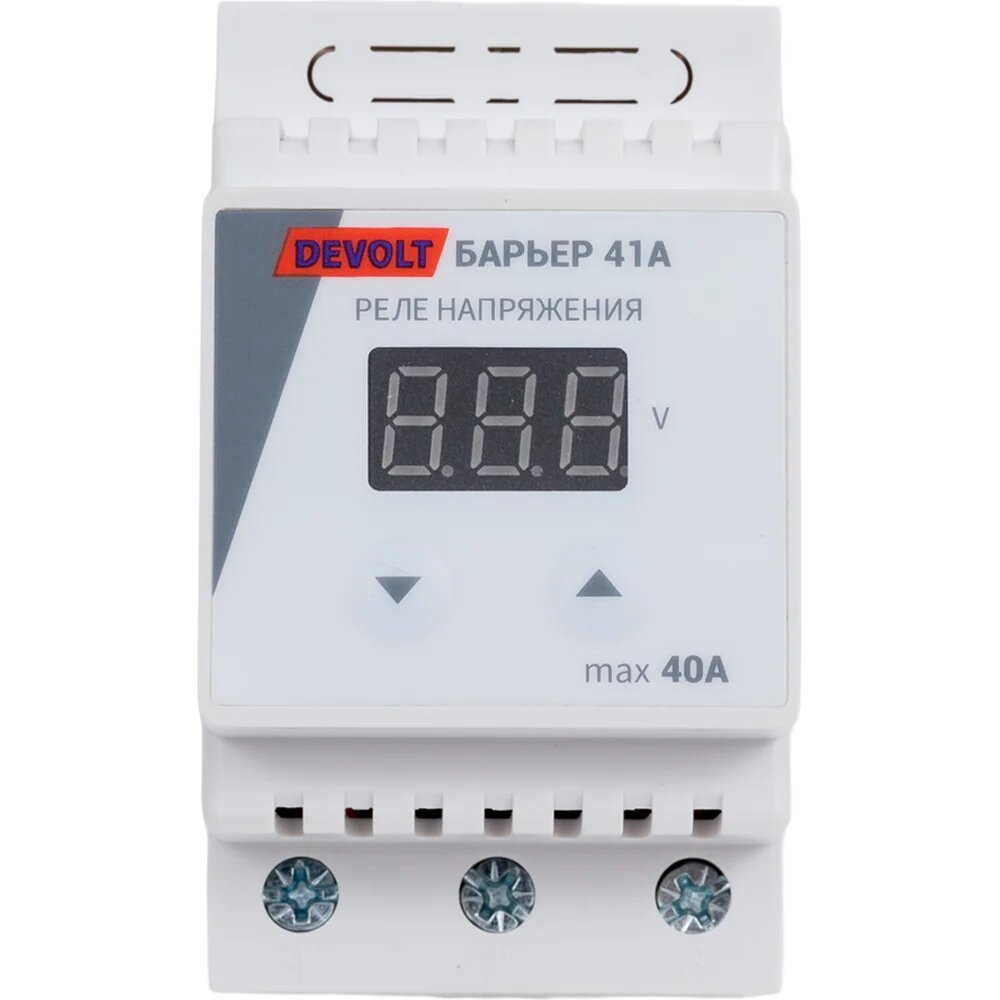 Реле напряжения DEVOLT БАРЬЕР-41A, 8,5кВт, 40А, БАРЬЕР41, Дополнительные характеристики