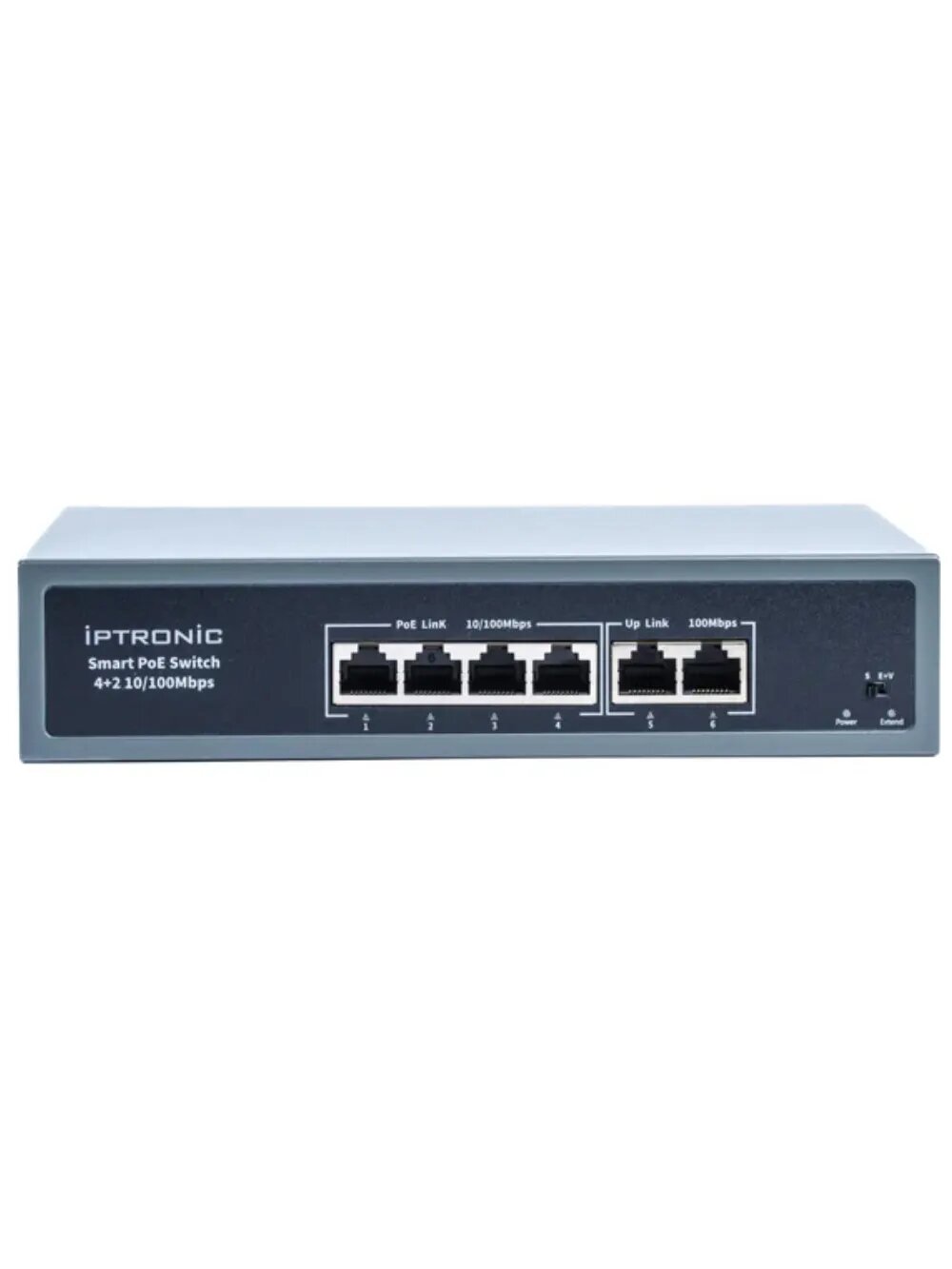 Коммутатор PoE IPTRONIC PS3-E6P4H, Неуправляемый, Настольный — фото 1