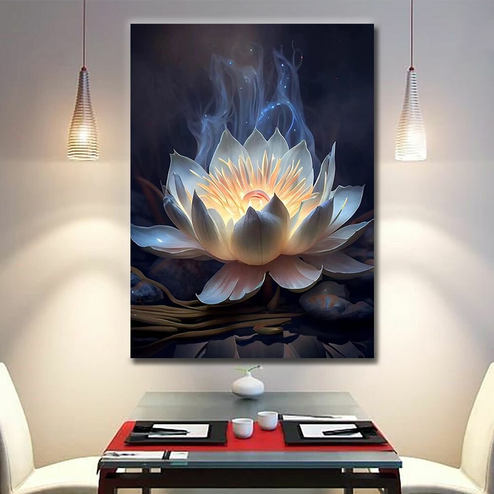 Картина на стену, интерьерная karTTina "Лотос арт", 50х70см 1шт.