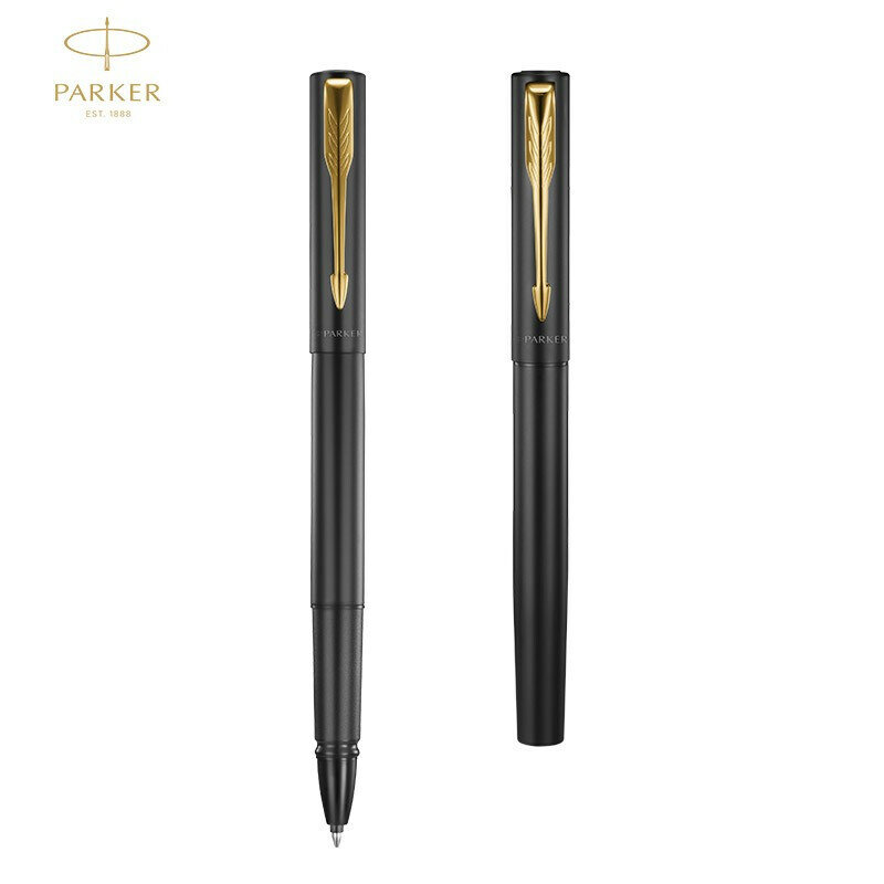 【Christmas Gift】PARKER Signature Pen Ballpoint Pen Calligraphy Practice Book Men and Women Birthday Gift Weiya XL Classic Black Gold Clip Gemstone Pen