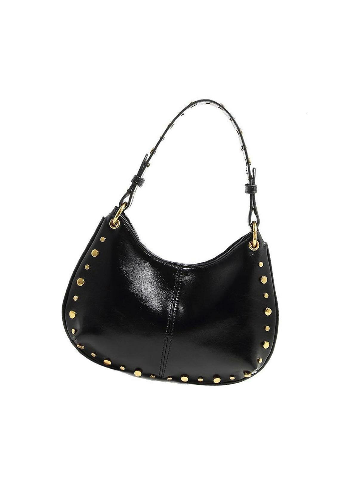 Креативная сумка на плечо с заклепками украшения элегантный PU1eatherUnderarm кошелек