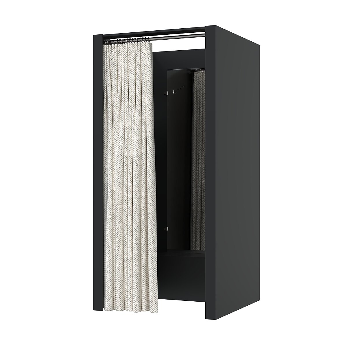 Примерочная "вайт стайл" №1, Черный. Производитель товара - компания Westcom.