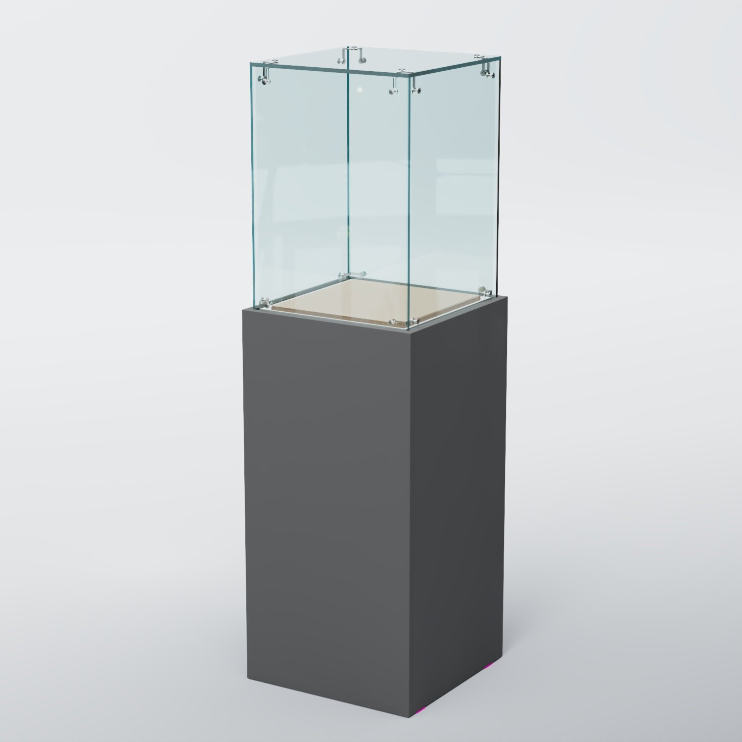 Витрина для музеев "Коллекция" №5 с подсветкой, Темно-Серый. Производство товара - компания ТОБ.