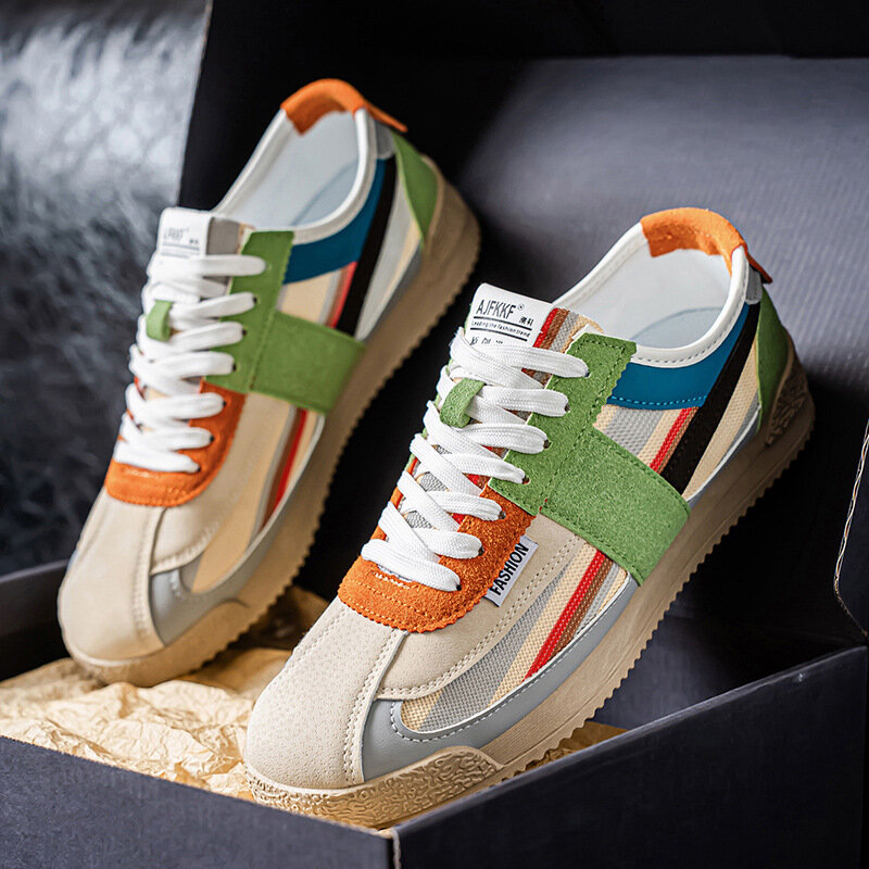 Мужские туфли Cortez, повседневная обувь, высококачественные весенние туфли, цветные блоки, повседневный стиль, размеры 39-46, EU:40
