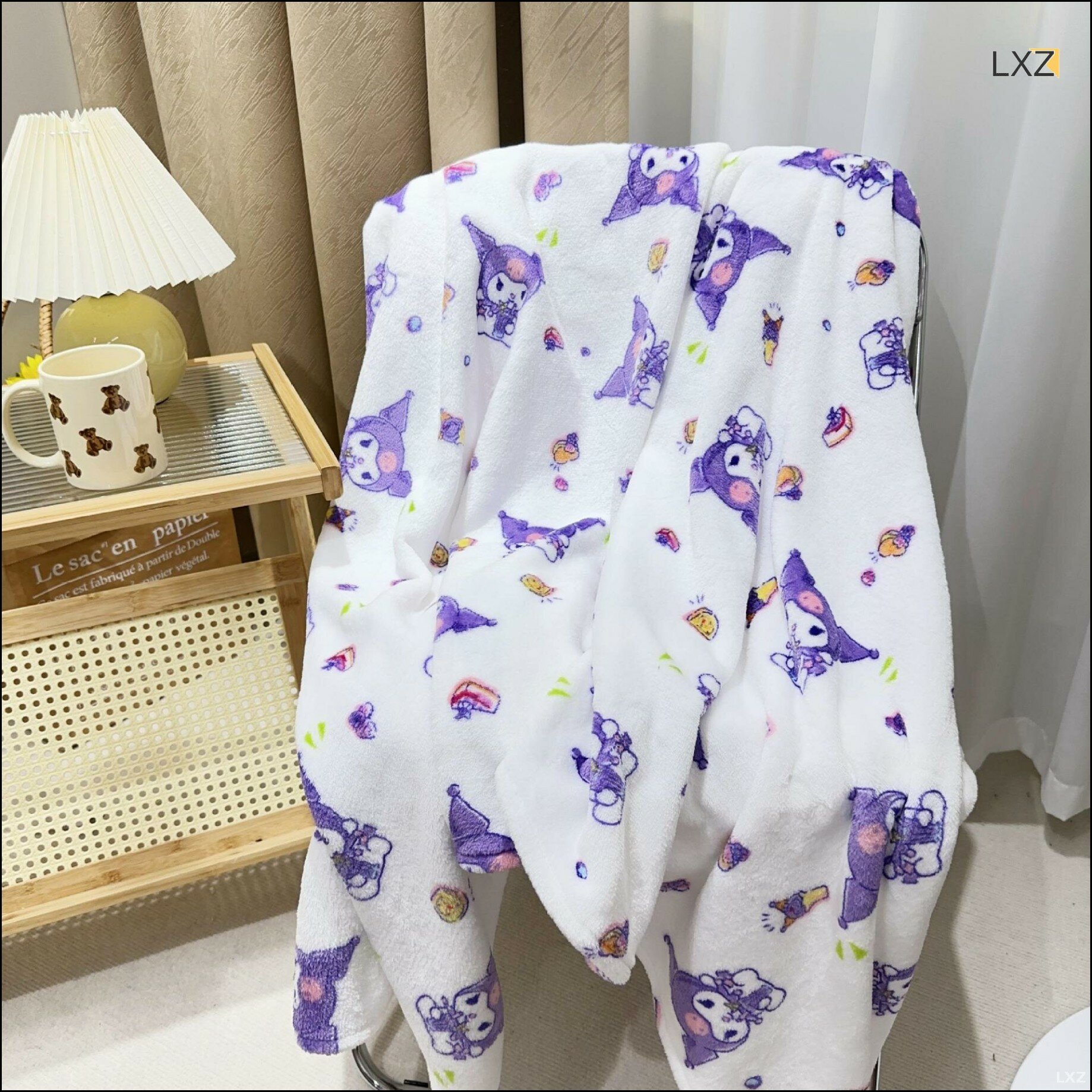 Одеяло "Вишневый Мишка", для собак, для путешествий, 90х100см