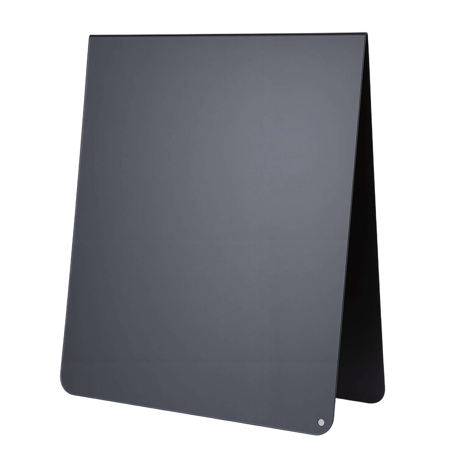Настольная доска объявлений, черная матовая порошковая покраска, двухсторонняя настольная металлическая мольбертовая доска для заметок для декора домашнего офиса